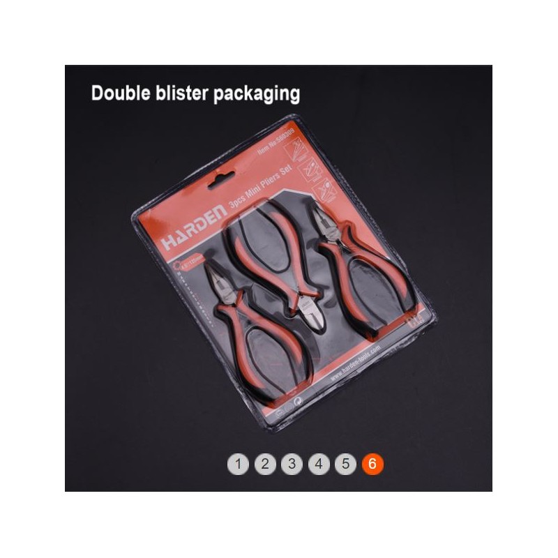 Mini pliers set, 3 pieces